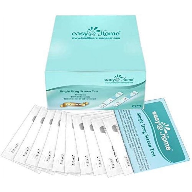 10 Pack - Easy@Home Marijuana (THC) Single Panel Drug Tests Kit ...