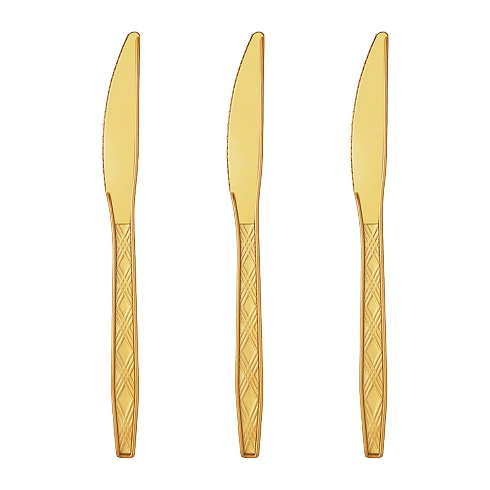 10-Pack Elegant Gold Disposable Plastic Forks - Premium Birthday Party ...