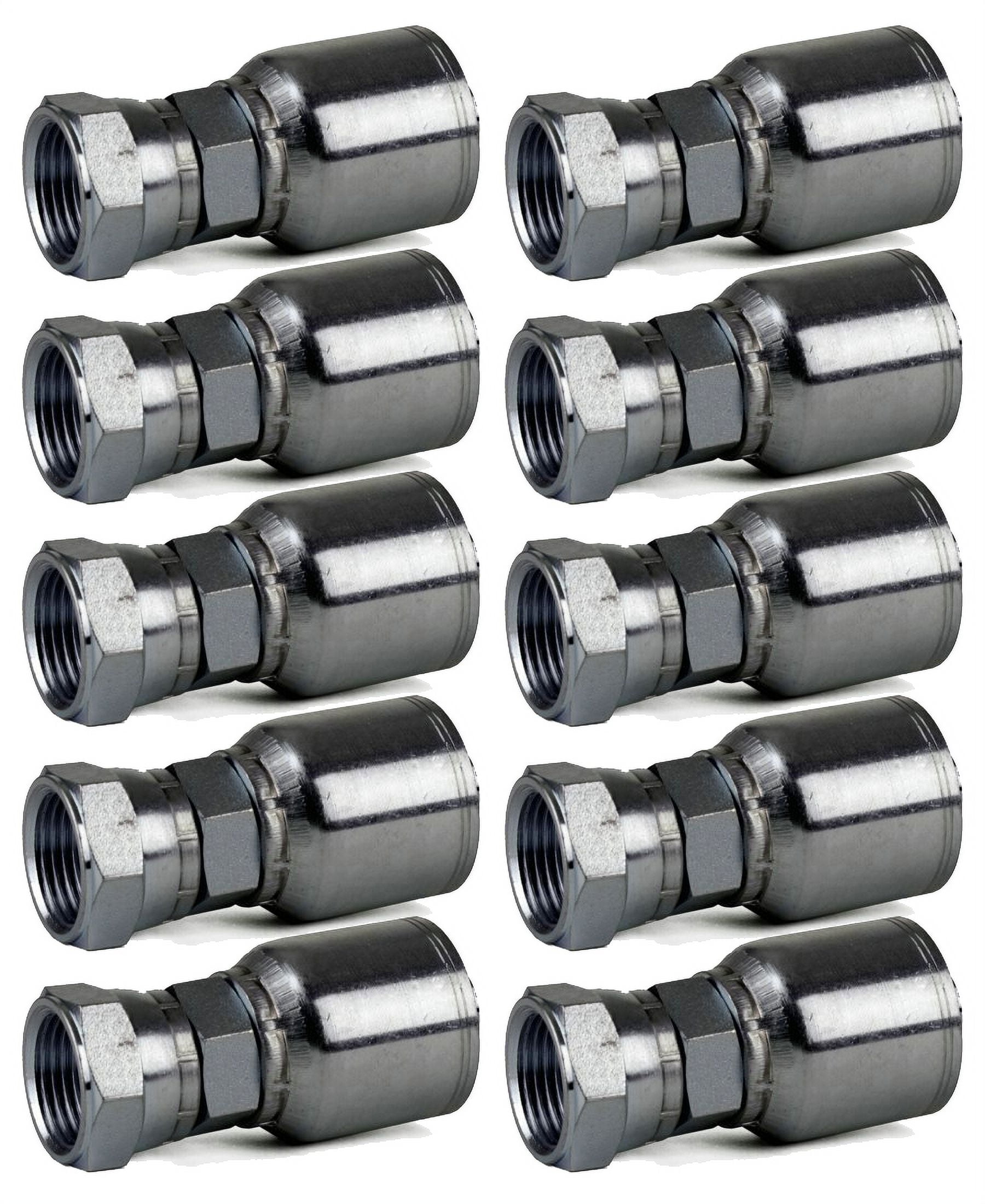 10 Pack Erie Tools FJX-06-06 3/8" Hose x 3/8" JIC 37° Female Swivel ...