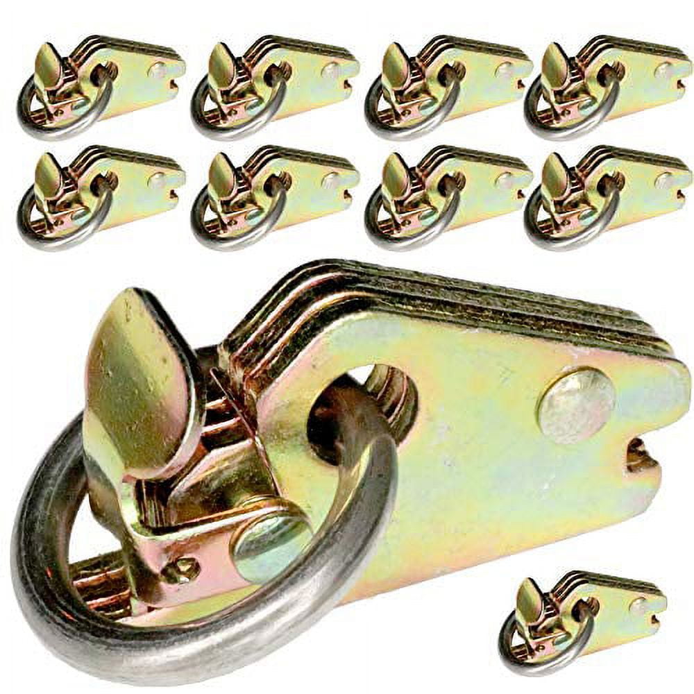 (10 Pack) Extra Heavy-Duty E-Track O Ring Tie-Down Anchors - DKG STRAPS ...