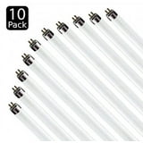 (10 Pack) F17T8/850 17W 24 Inch T8 Fluorescent Tube Light Bulb, 4100K ...