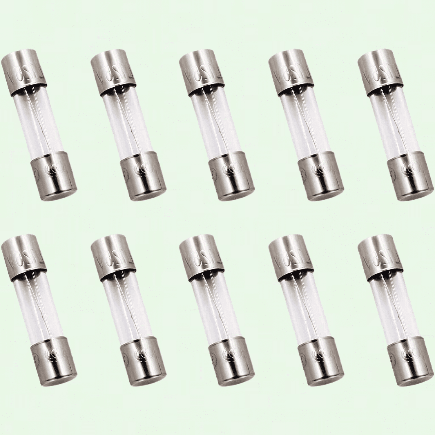 10 Pack F5AL Fast-Blow Fuse 5A 5amp 125V Glass Fuses 0.2 x 0.78 Inch / 5 x 20 mm (125Volt) (F5A ...