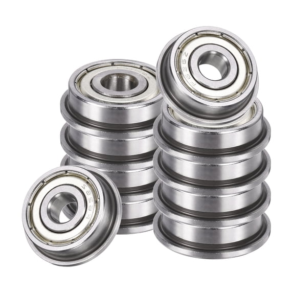 10 Pack F626ZZ Flanged Ball Bearings, 6 x 19 x 6mm Double Shielded ...