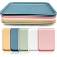 10 Pack Fast Food Serving Tray Colorful Rectangular Cafeteria Tray for ...