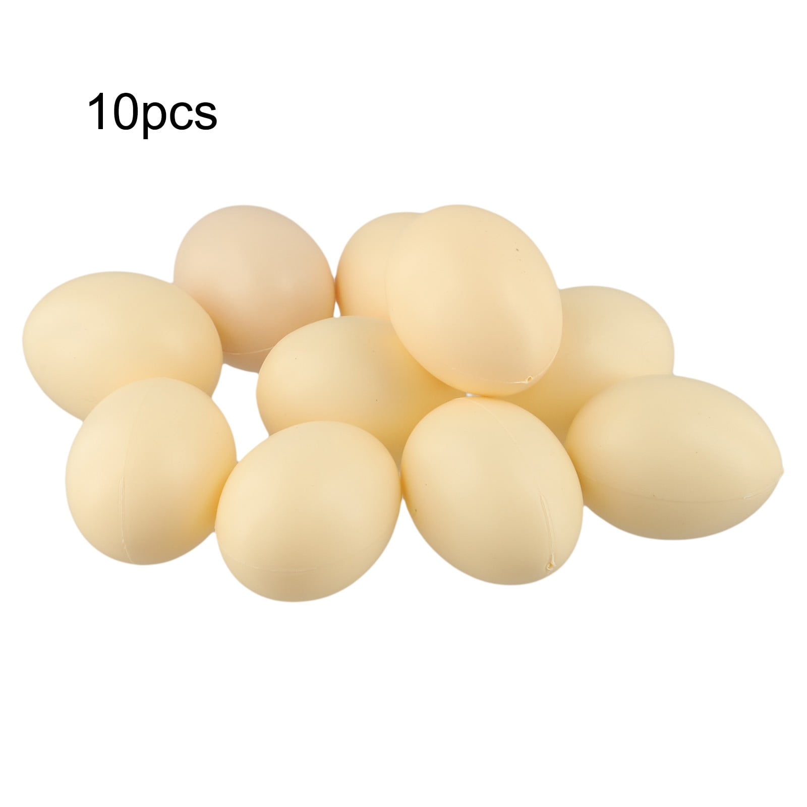 10 Pack Faux Chicken Eggs for Nesting Hens, Plastic Egg Toys for ...