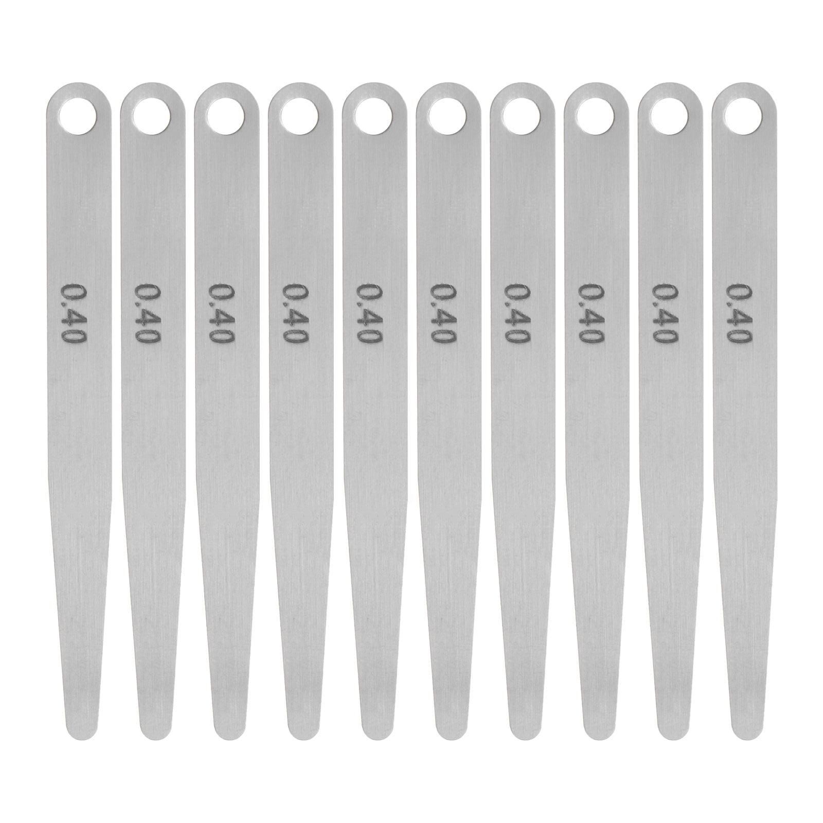 Uxcell 10 Pack Feeler Gauge 0.4mm Thickness Gauge 65MN Steel Metric Gap ...