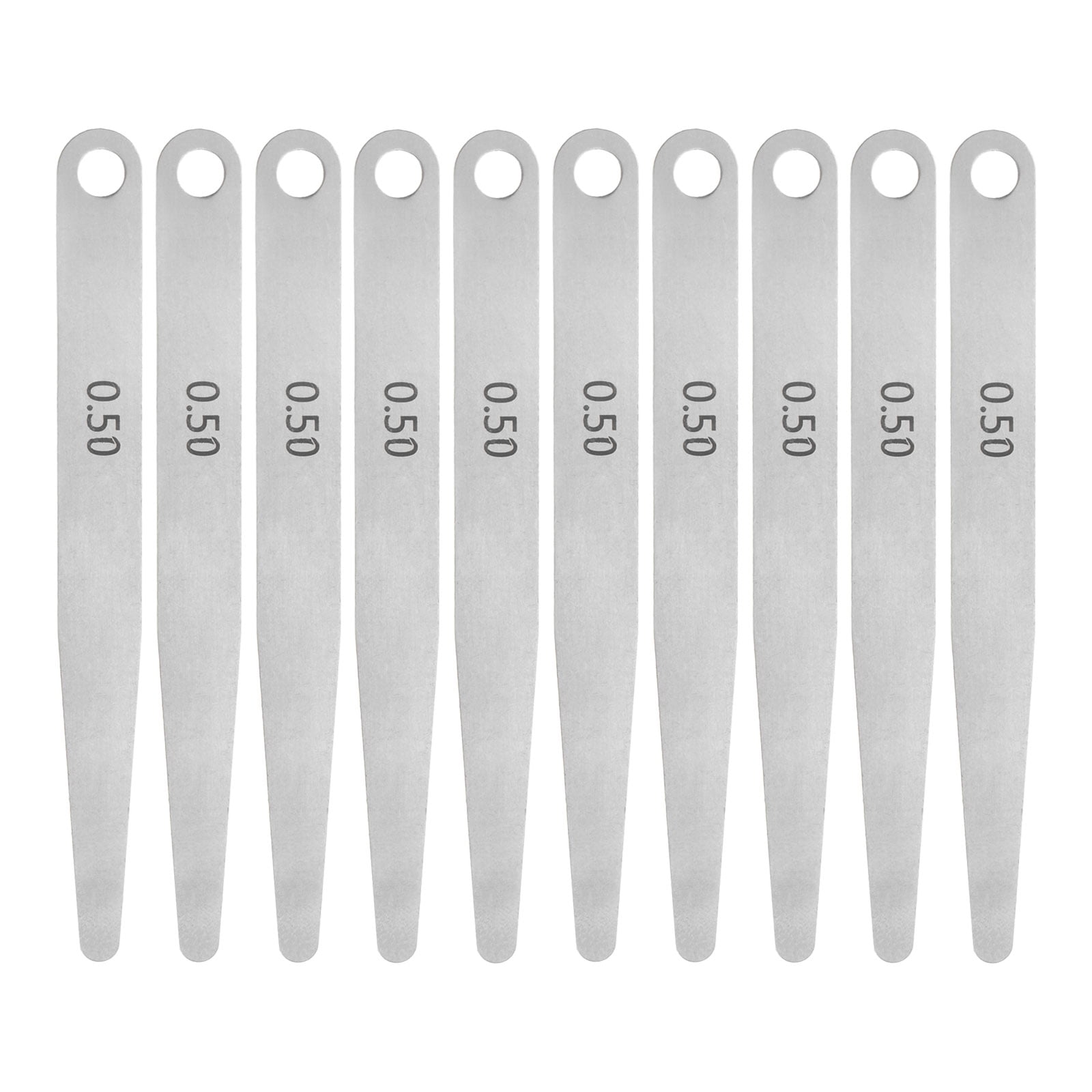 Uxcell 10 Pack Feeler Gauge 0.5mm Thickness Gauge 65MN Steel Metric Gap ...