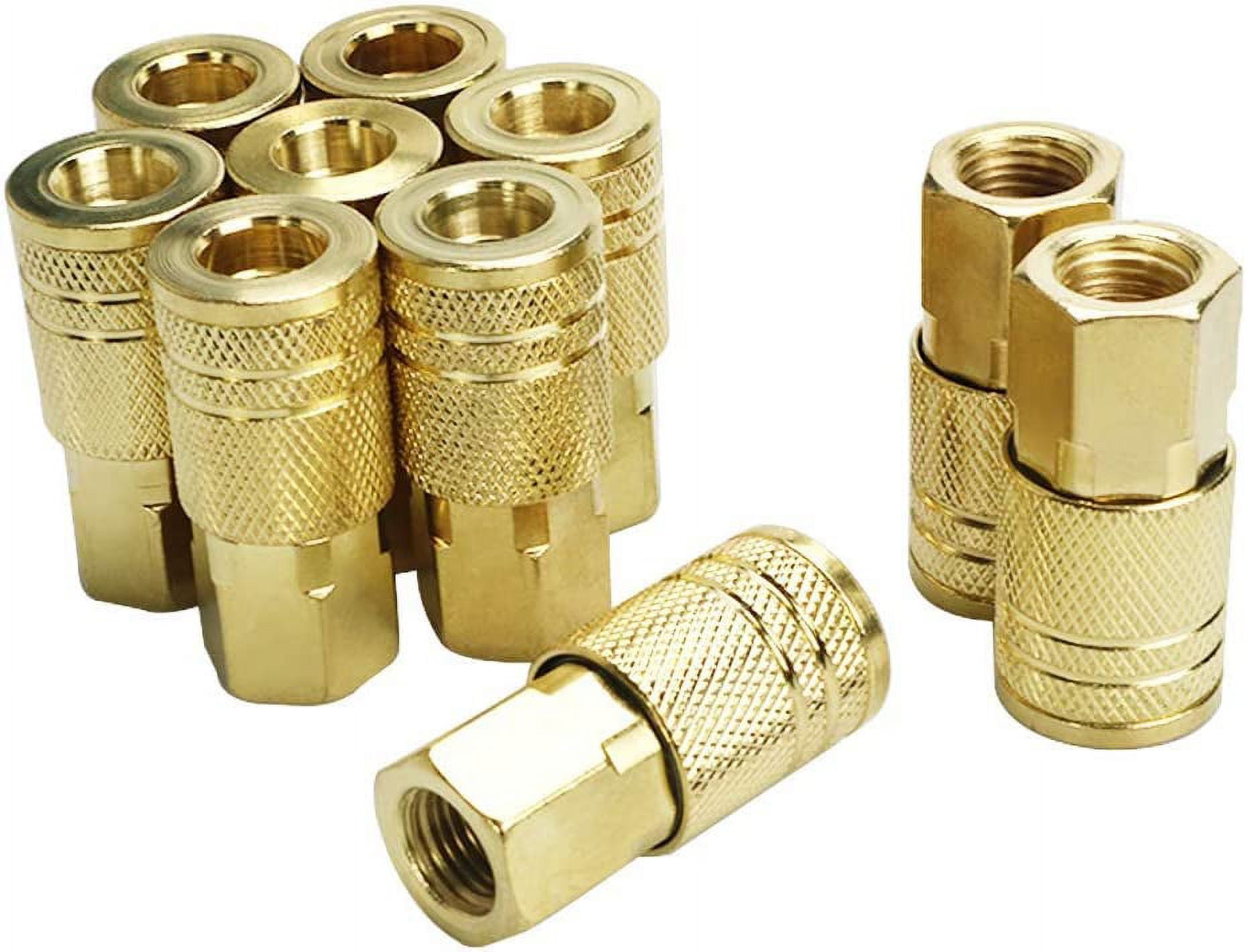 10 Pack Female Air Coupler, 1/4-Inch NPT Thread Quick Coect Air Tool ...