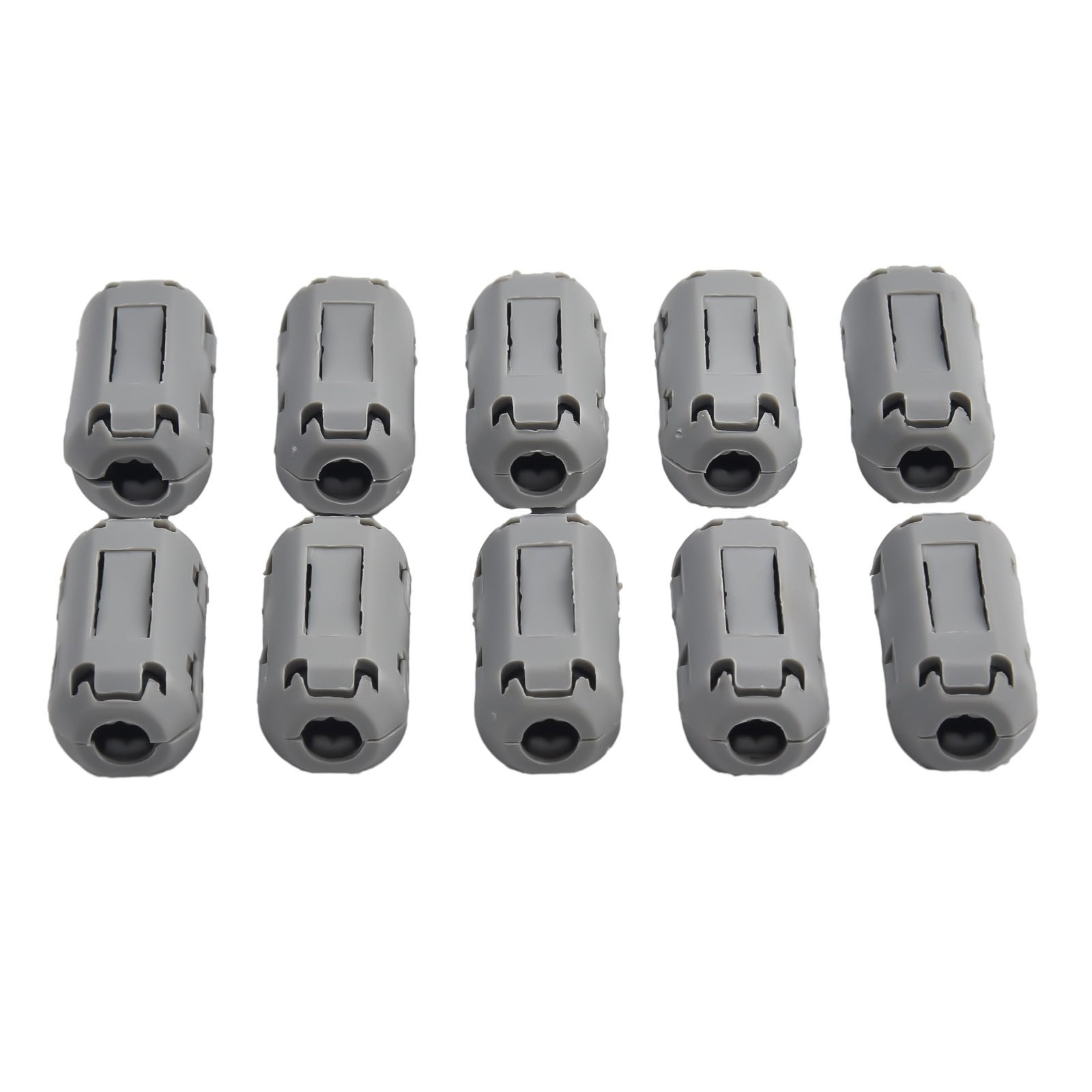 10 Pack Ferrite Ring Core Grey Clip-On Ferrite Core Noise Suppressor ...