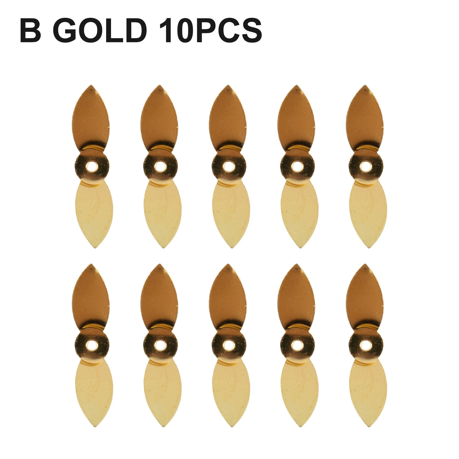 10-Pack Fishing Prop Blades Propeller Spinner Blades Stainless Steel ...