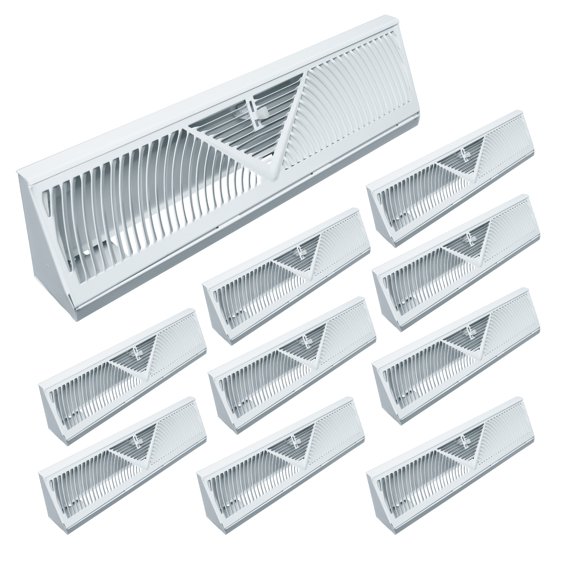 [10 Pack] Fits 18" [External Length] Baseboard Space | Corner Baseboard ...