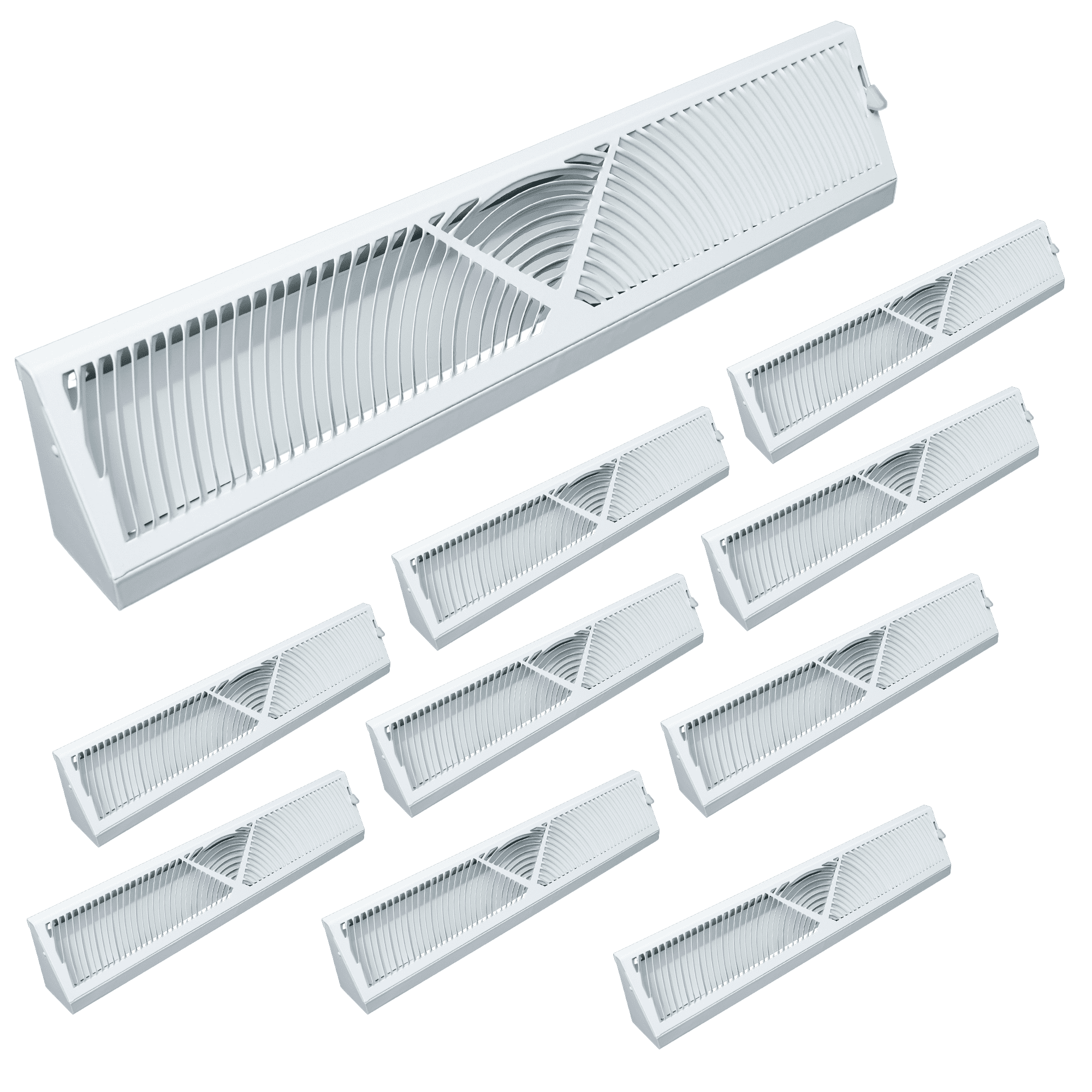 [10 Pack] Fits 24" [External Length] Baseboard Space | Corner Baseboard ...