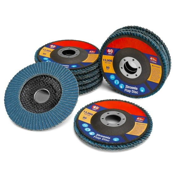 10-Pack Flap Discs, Arbor Size , T29 Zirconia Abrasive Grinding Wheel ...