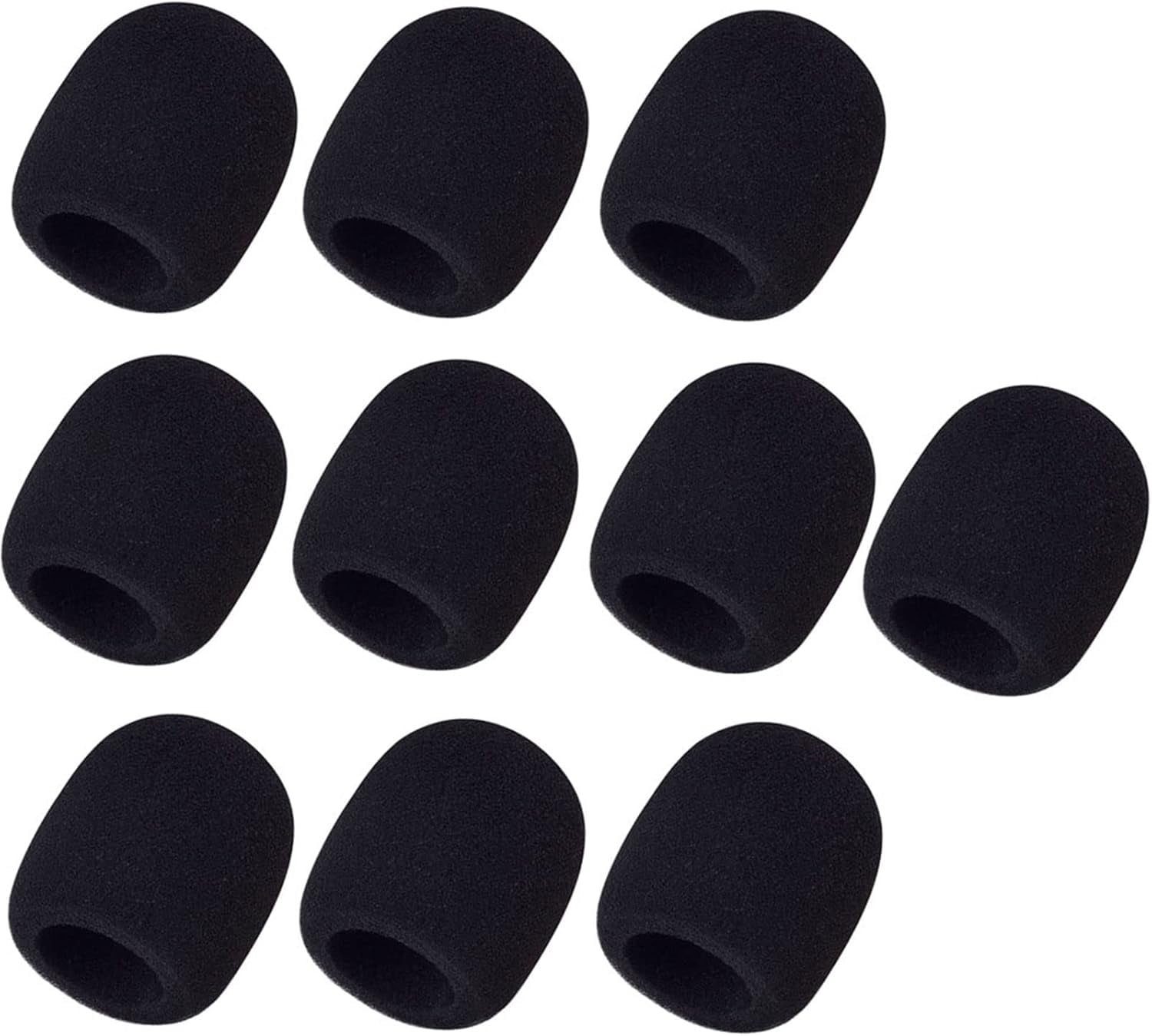 10 Pack Foam Mic Cover Handheld Microphone Windscreen, Black - Walmart.com