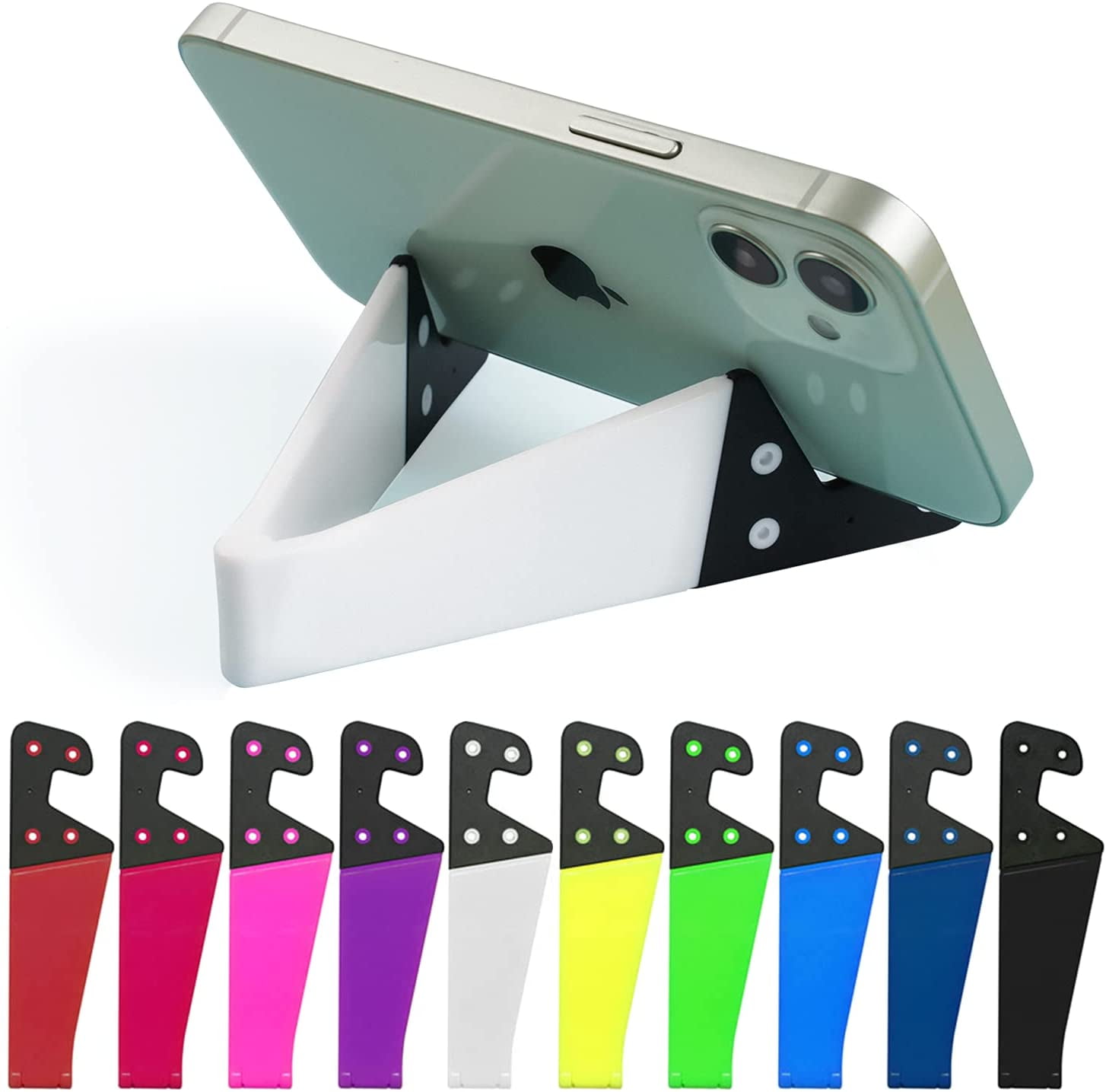 10 Pack Foldable Small Phone Stand for Desk, Pocket Portable Kickstand ...