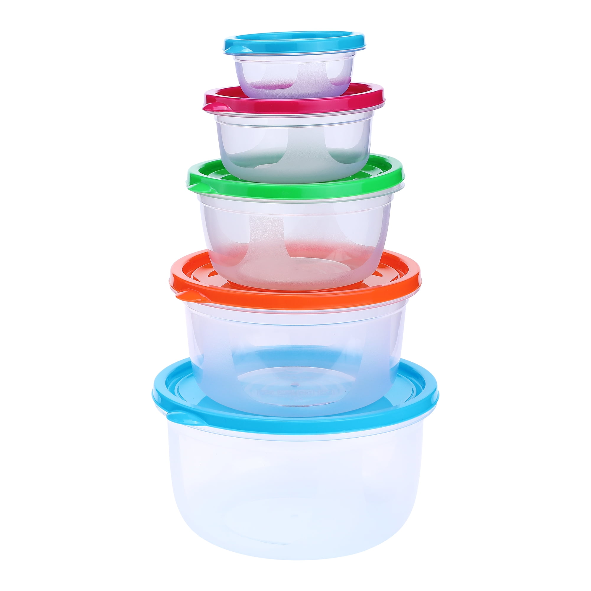 10 Pack Food Storage Containers with Lids, Plastic Meal Prep Food ...