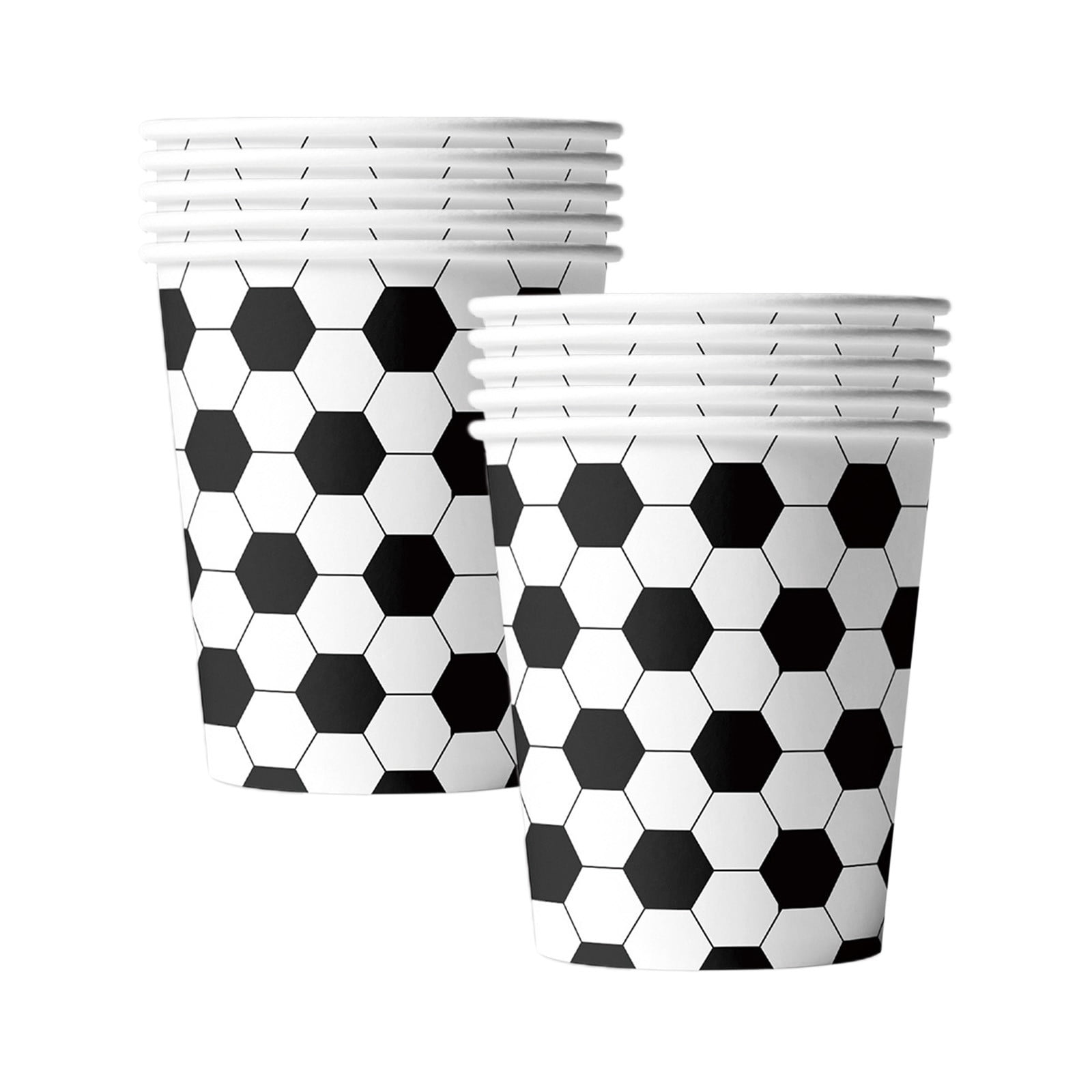 10-Pack Football Theme Paper Cups - Disposable Party Cups for Beverages ...