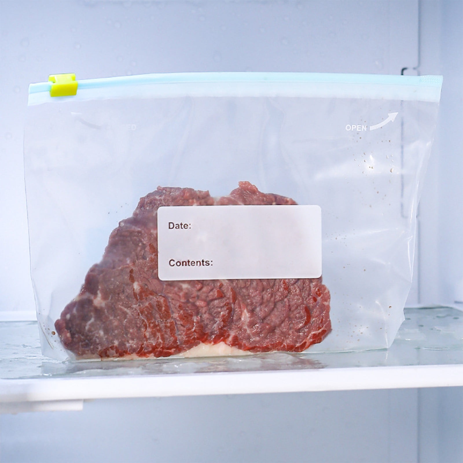 10 Pack Freezer Bags, Food Grade Sealed Bags, Airtight Resealable ...