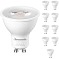 10-Pack GU10 LED Bulb Dimmable, 3000K Warm White GU10 Bulb Replacement ...