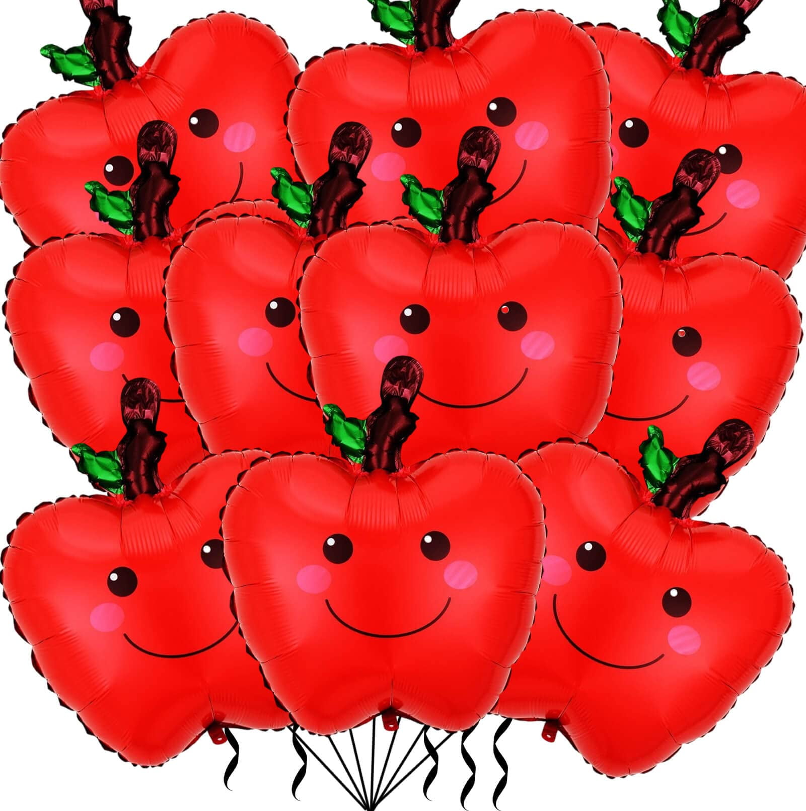 10 Pack Gaint Apples Balloons 18 AFN1Inch Cute Apples Balloons for ...