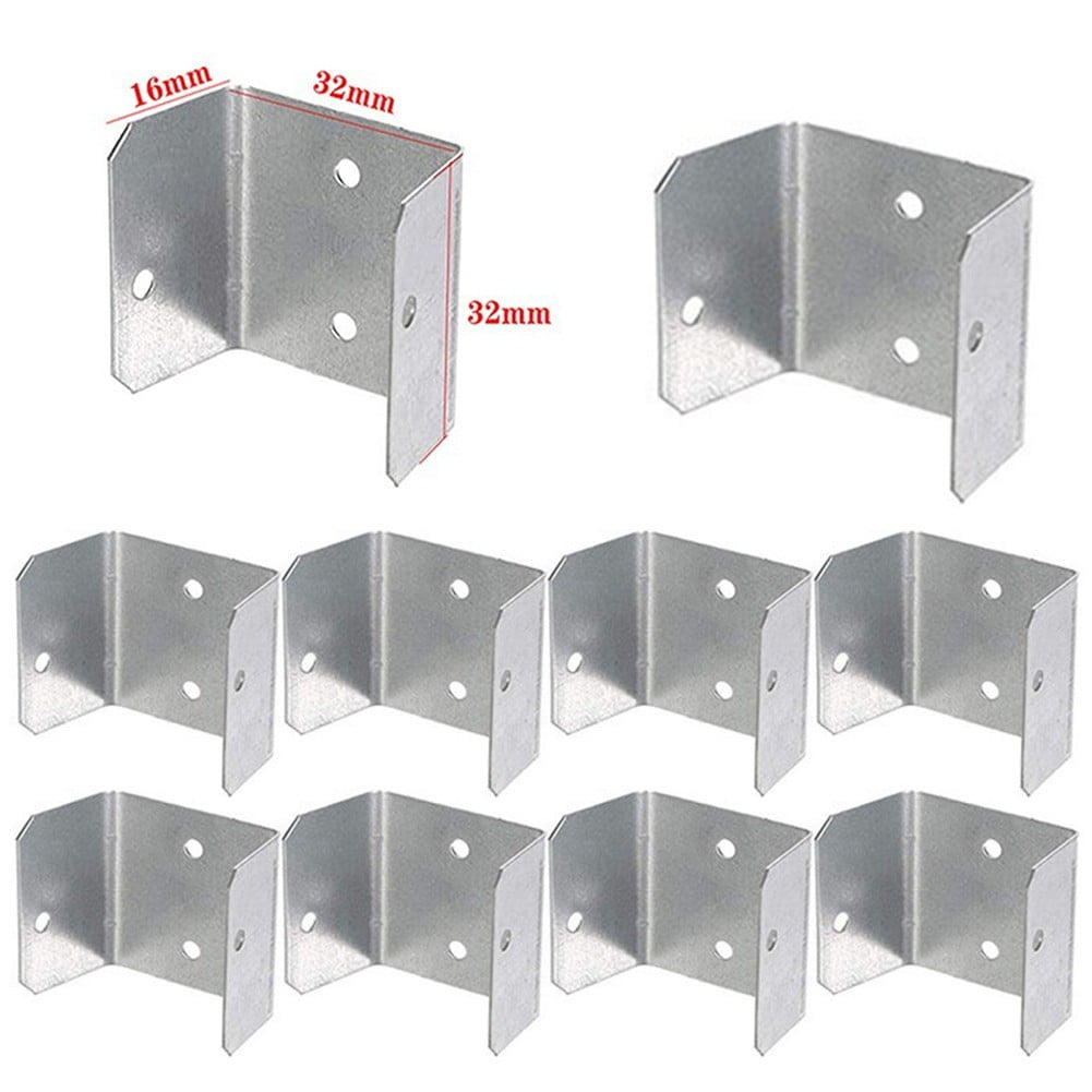 10 Pack Galvanized Fence Panel Clips 32mm-50mm for Secure Trellis ...