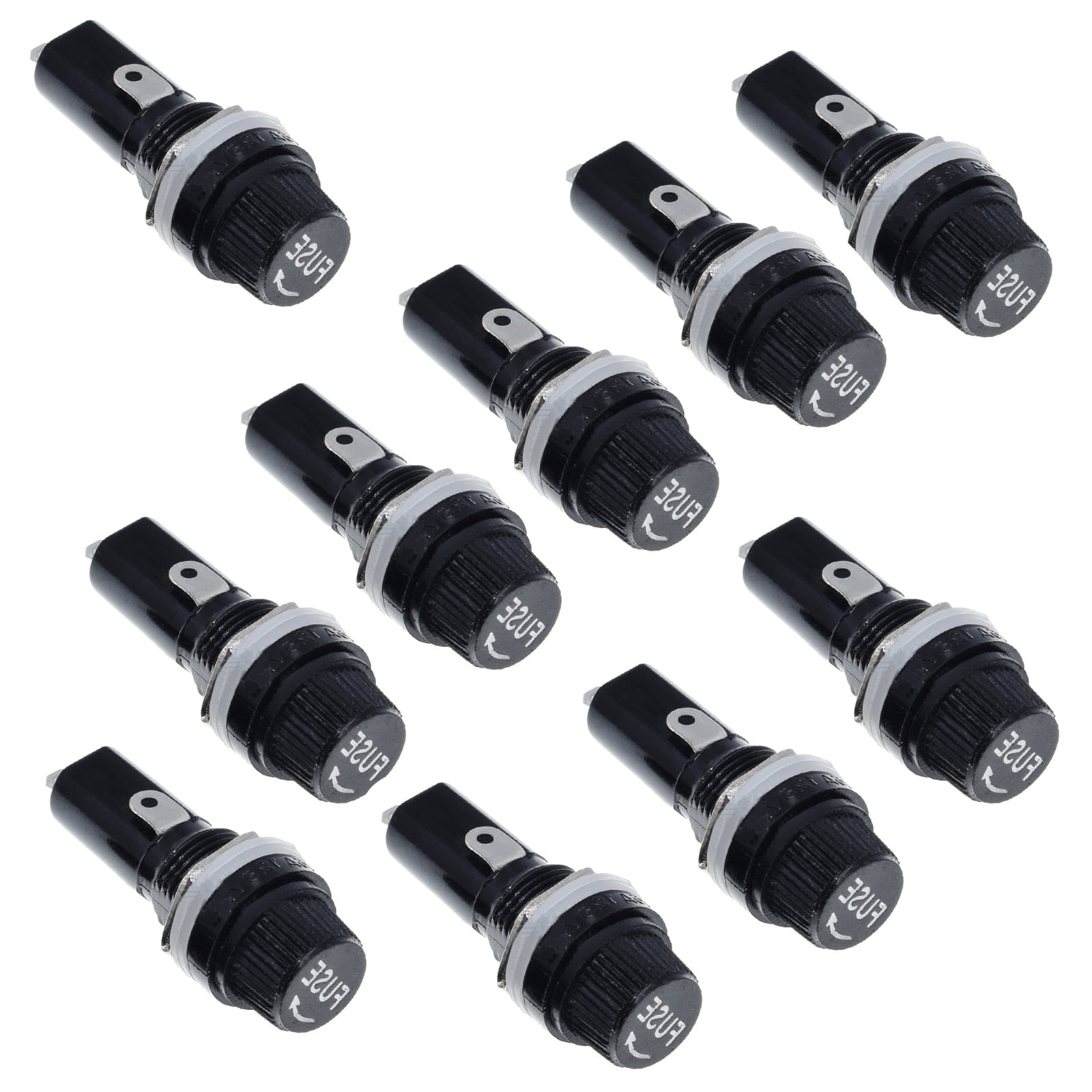 10 Pack Glass Fuse Holders Solder Terminals for Vehicles Insurance ...