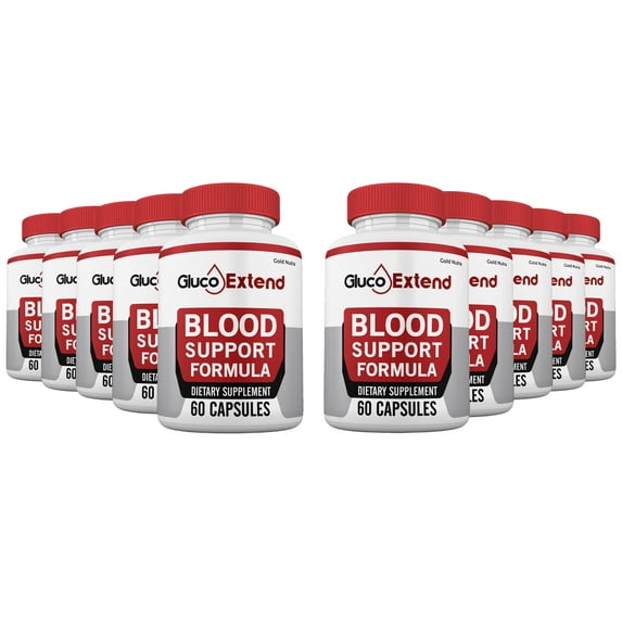 (10 Pack) Gluco Extend Capsules Blood Support, Gluco Extend Pills ...