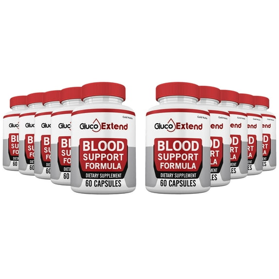 (10 Pack) Gluco Extend Capsules Blood Support, Gluco Extend Pills ...