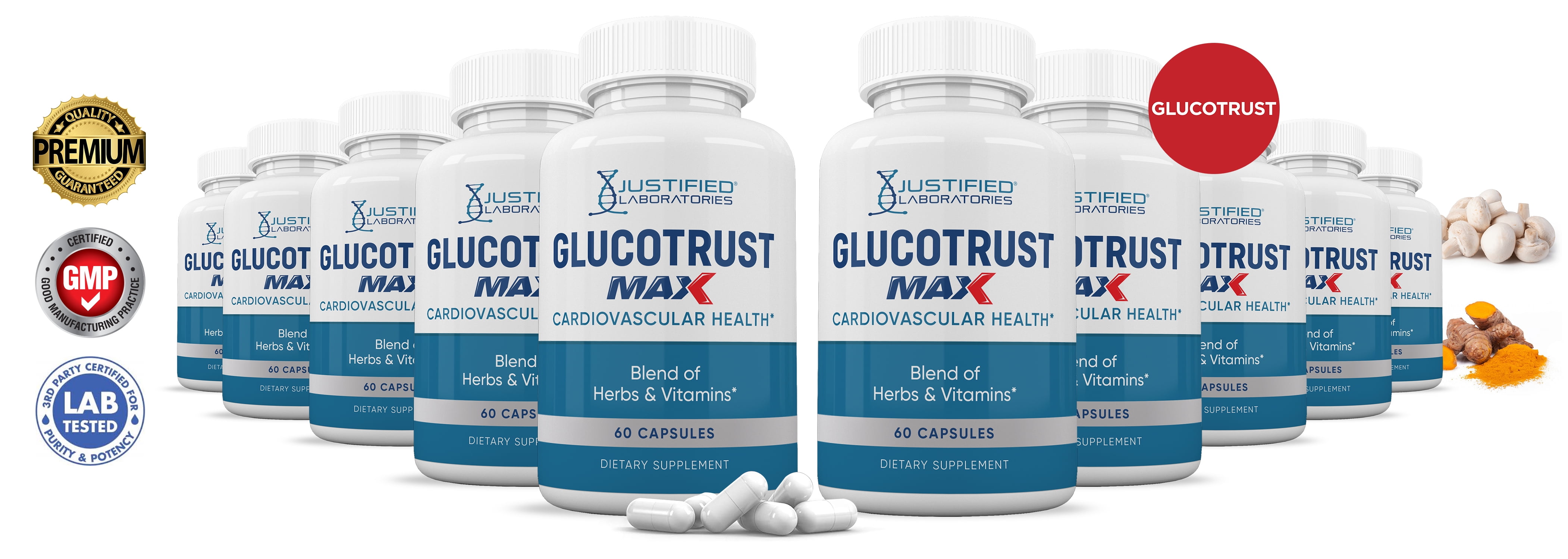 (10 Pack) Glucotrust Max Advanced Formula 1295MG 600 Capsules - Walmart.com