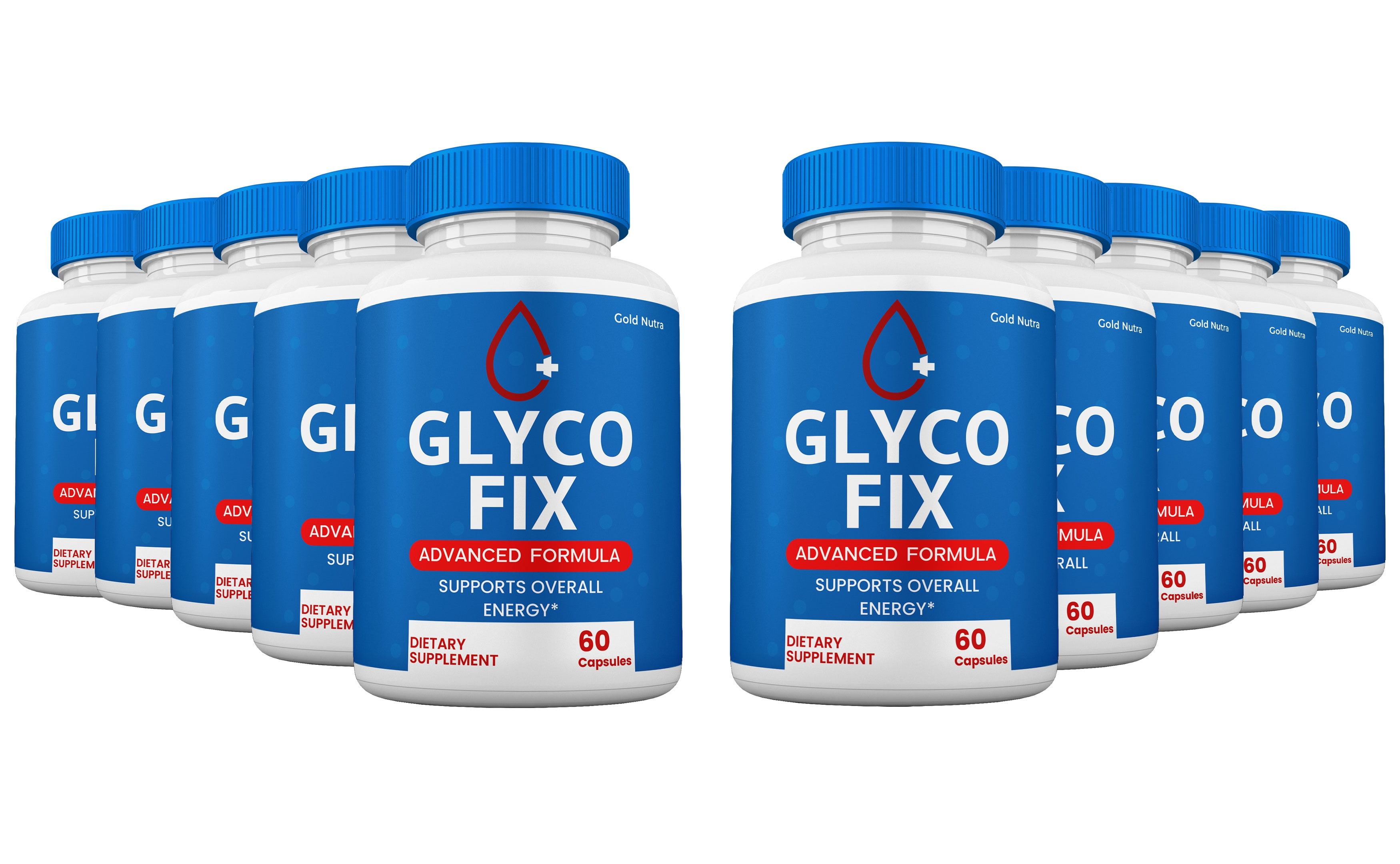 (10 Pack) Glyco Fix Glycogen Capsules, Glyco Fix Pills Blood Support ...