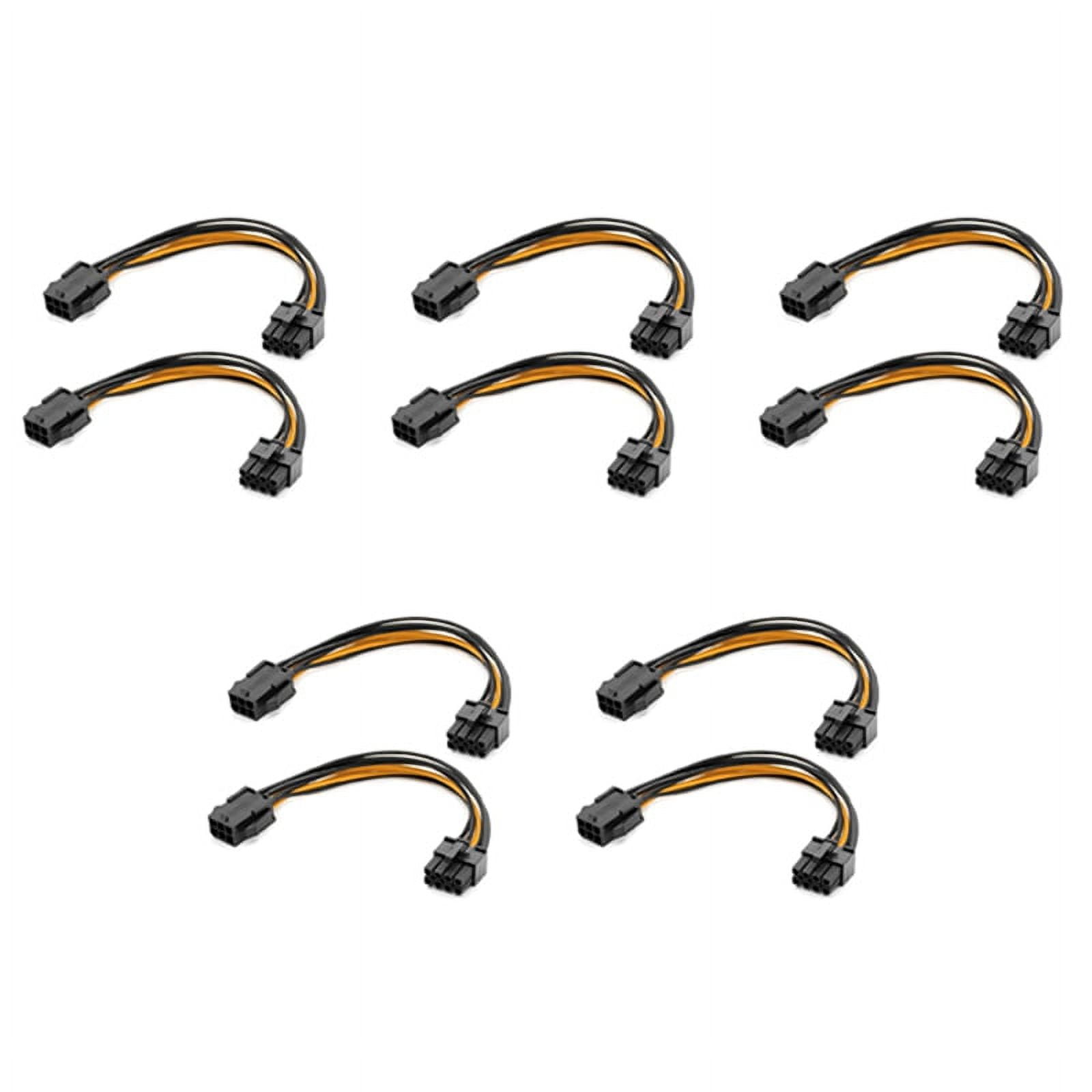 10 Pack Graphics Card 6 Pin to 8 Pin PCIe Adapter Power Cable (GPU ...