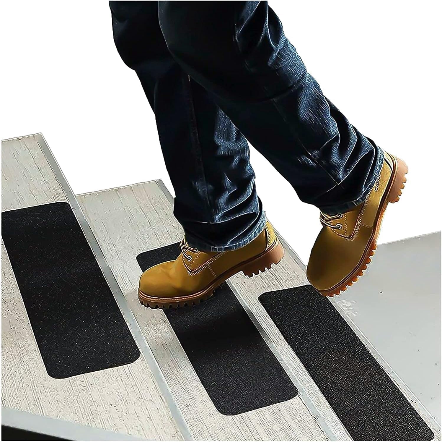 "ThreadNanny 10-Pack Non-Skid Strips, 6""x24"" Grip Traction Adhesive ...