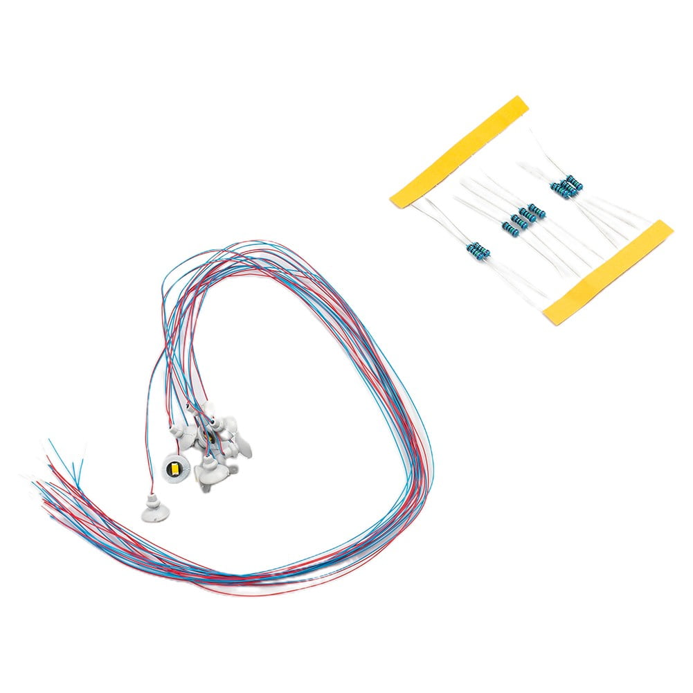 10 Pack HO Scale Street Light Model Wall Lamp Posts LED Ceiling Lights ...