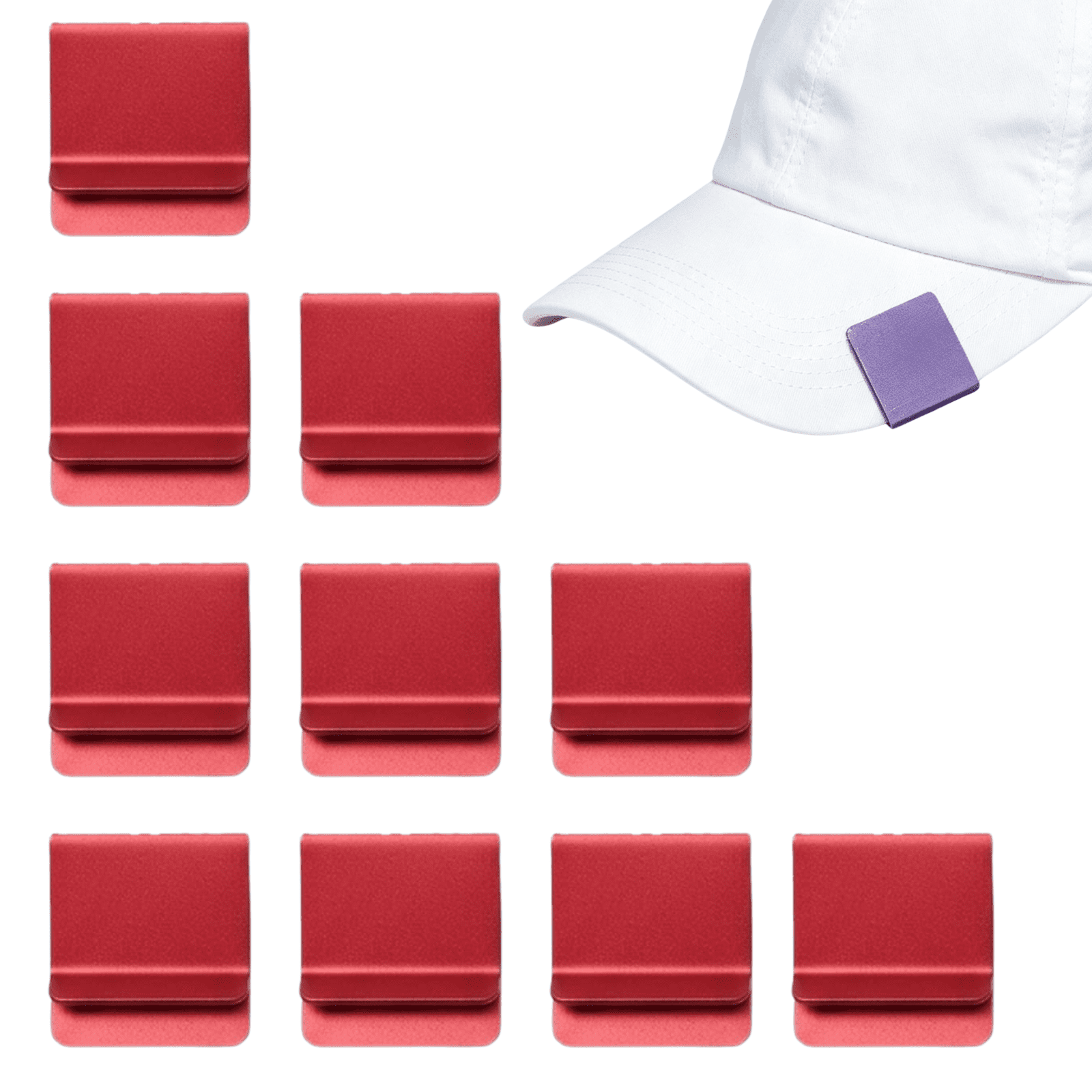 10 Pack Hat Brim Clips, Blank Anodized Aluminum Hat Blanks for Laser ...