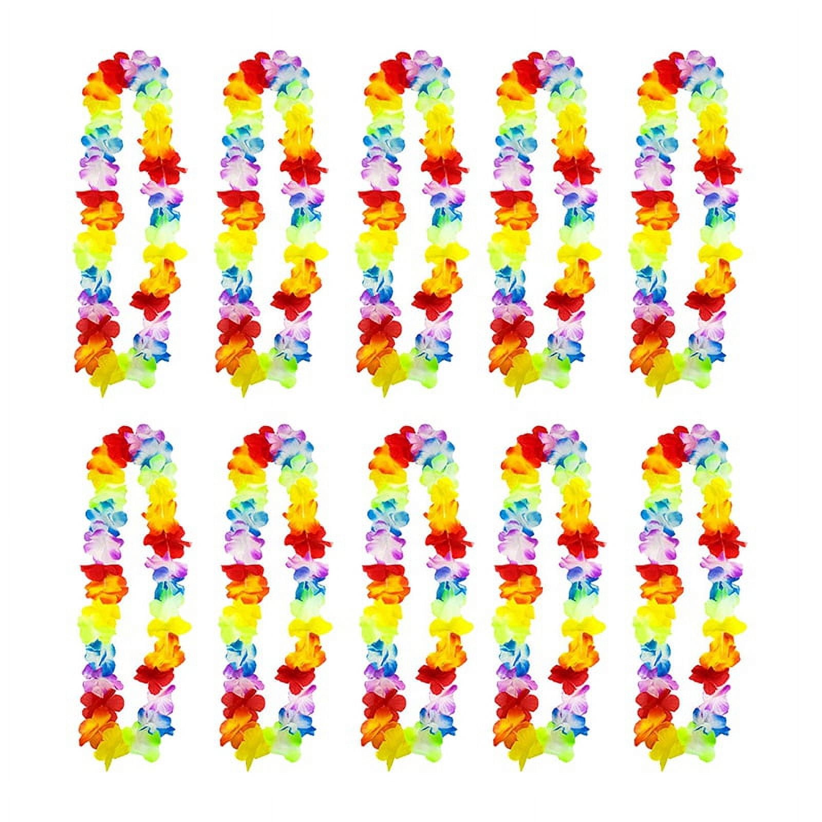 10 Pack Hawaiian Leis Flower Chains Tropical Flower Chain Perfect ...