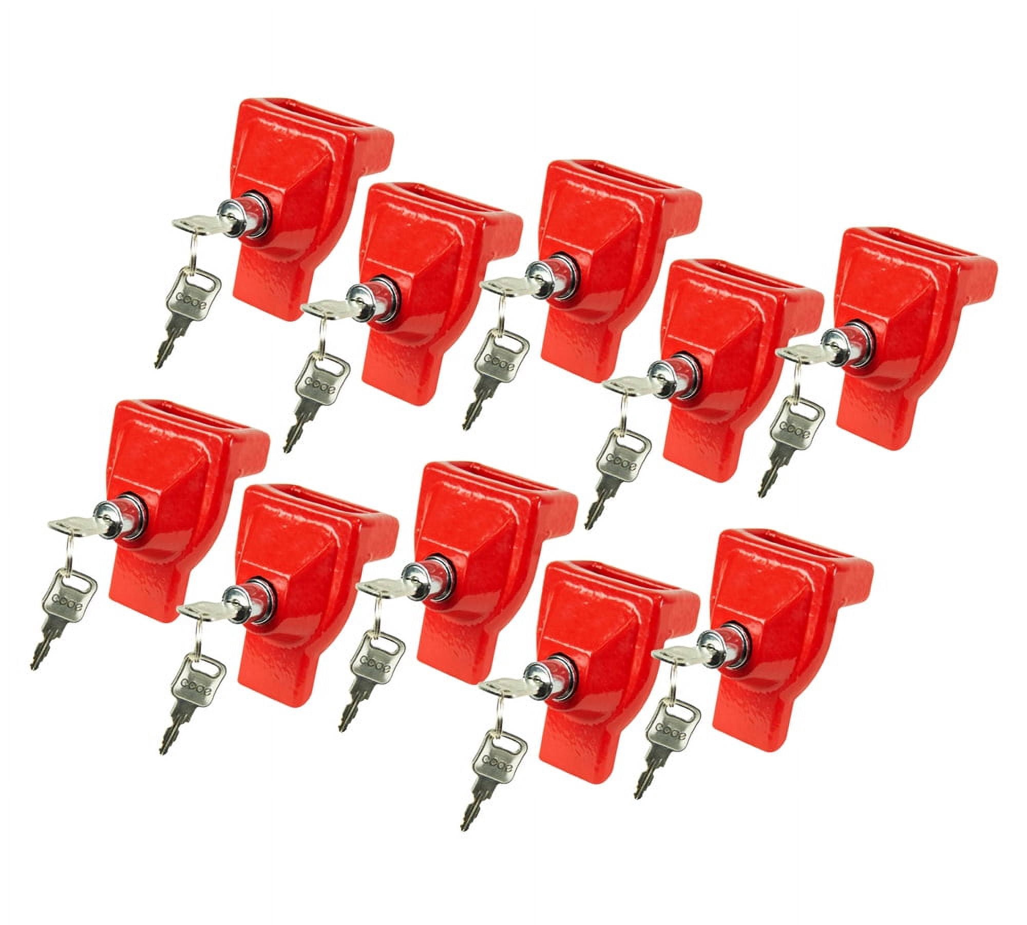 10 Pack Heavy Duty Air Brake Gladhand Lock with Keyed Alike for Tractor ...
