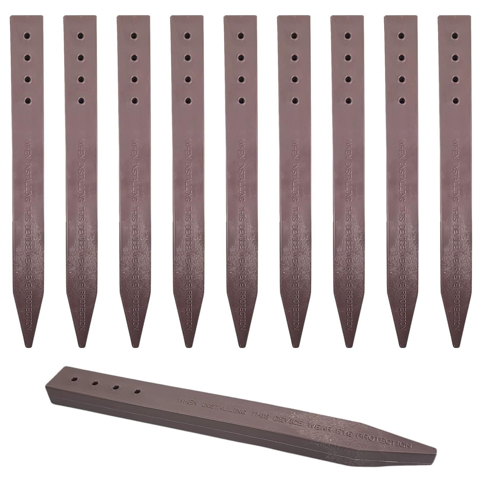 (10-Pack) Heavy Duty, Brown Landscape Lawn & Garden Border Edging ...
