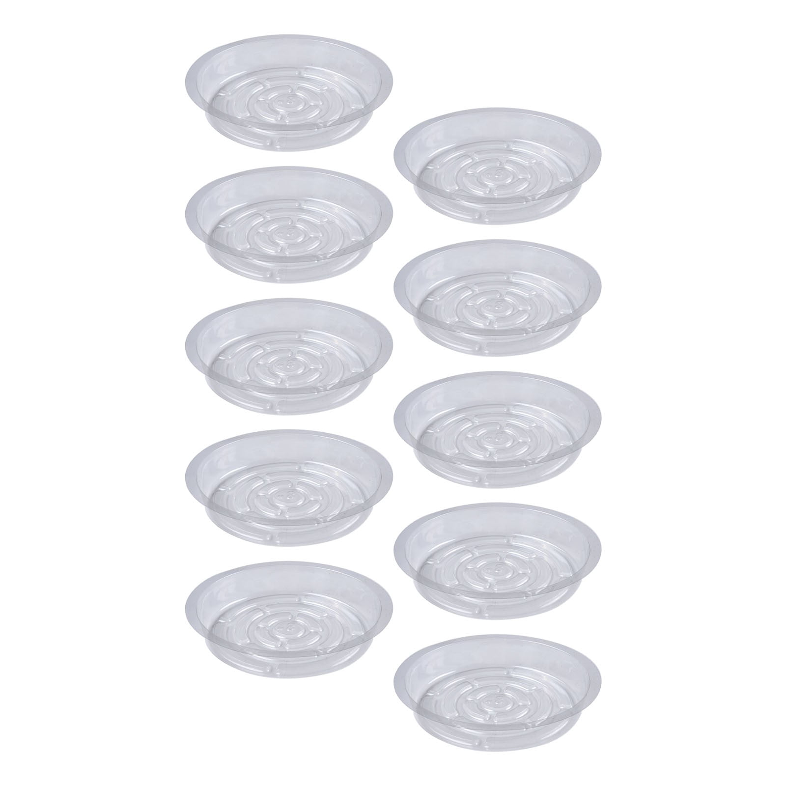 10 Pack Heavy Duty Clear Plant Saucer Trays Perfect For Indoor ...