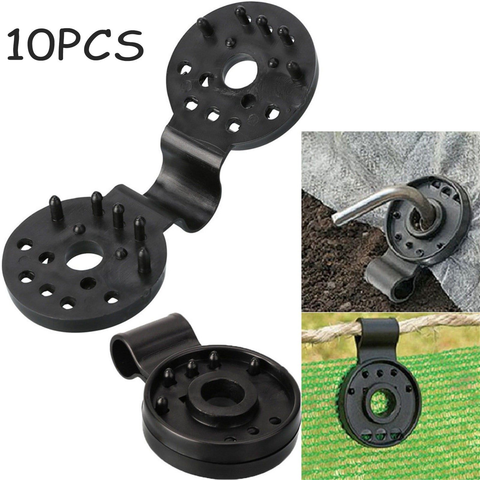 10-Pack Heavy Duty Shade Cloth Clips for Privacy Screen & Garden Tarp ...