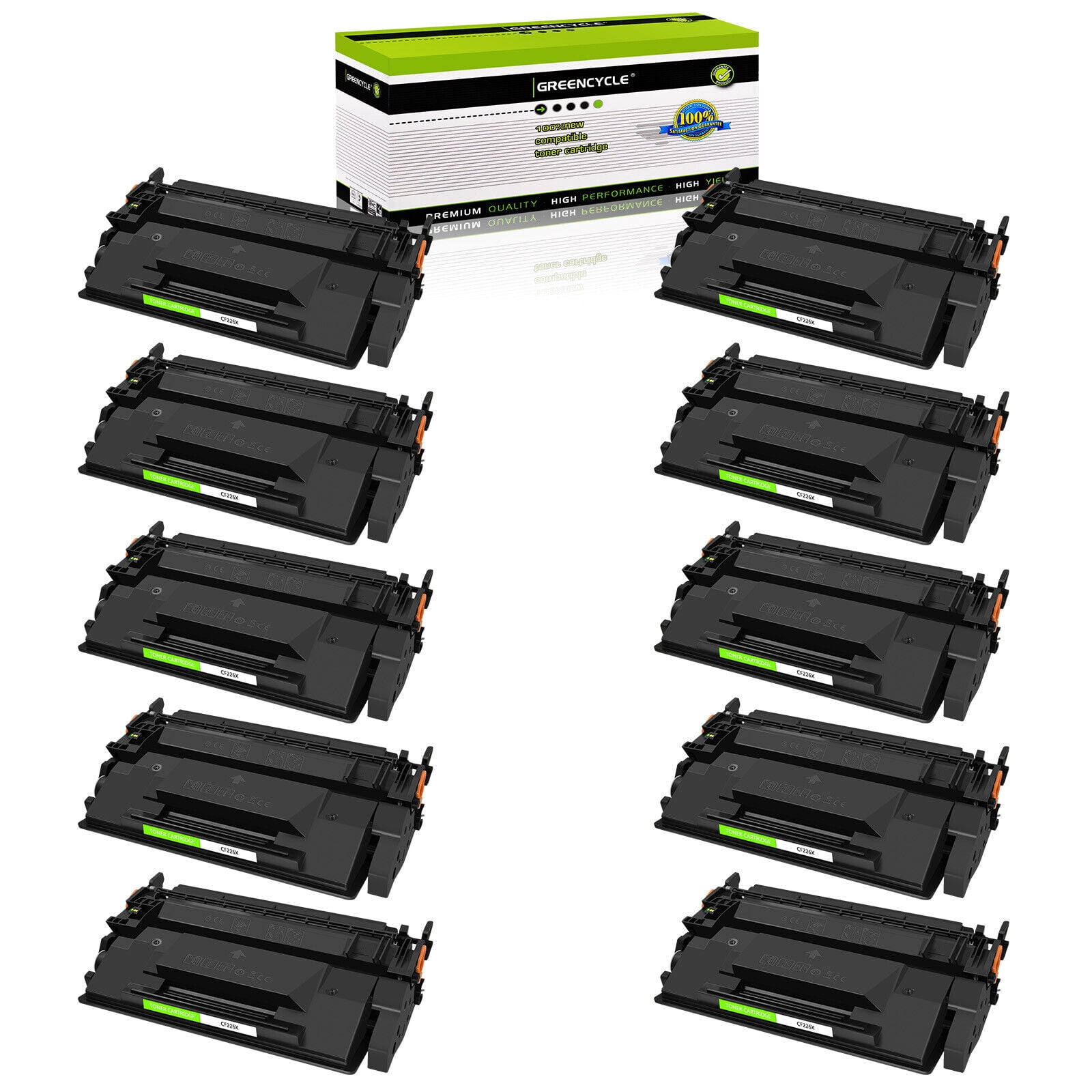 10 Pack High Yield CF226X 26X Toner Cartridge for HP LaserJet Pro M402 ...