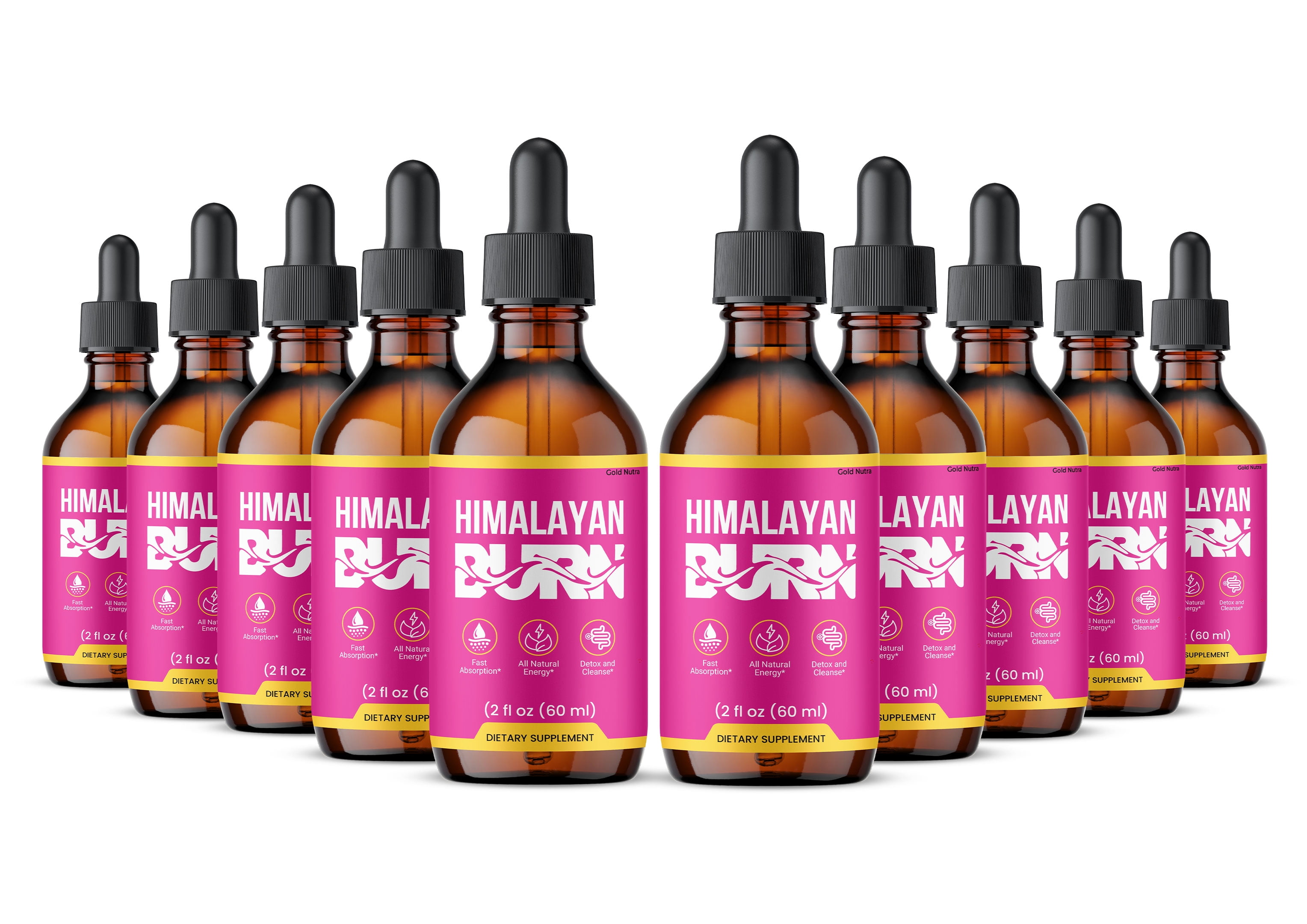 (10 Pack) Himalayan Burn Drops Liquid Supplement, Himalayan Burn Max ...