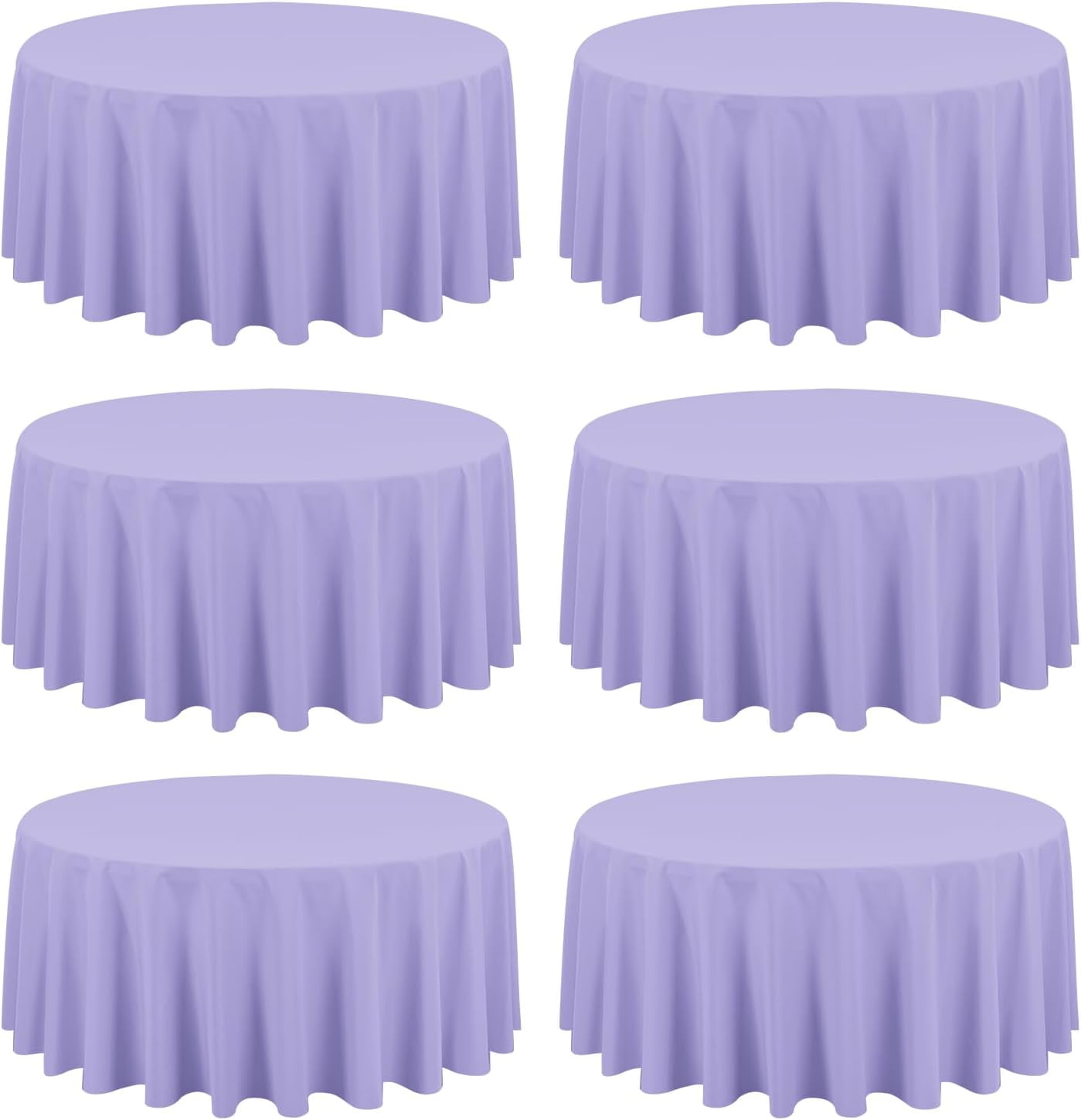 10 Pack Hot Round Tablecloths 120 Inch Circle Bulk Washable Linen ...