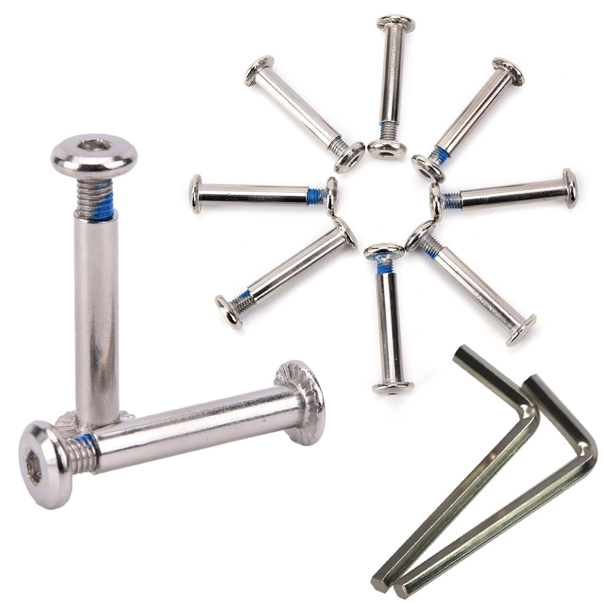10 Pack Inline Skates Wheel Mounting Screws and Bolts Set Roller ...