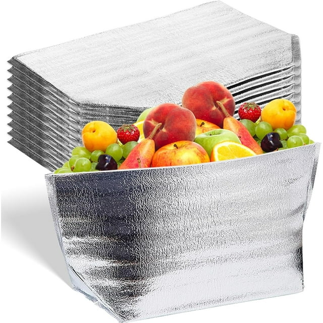 10 Pack Insulated Shipping Bags, Thermal Box Liners for Frozen and Hot ...