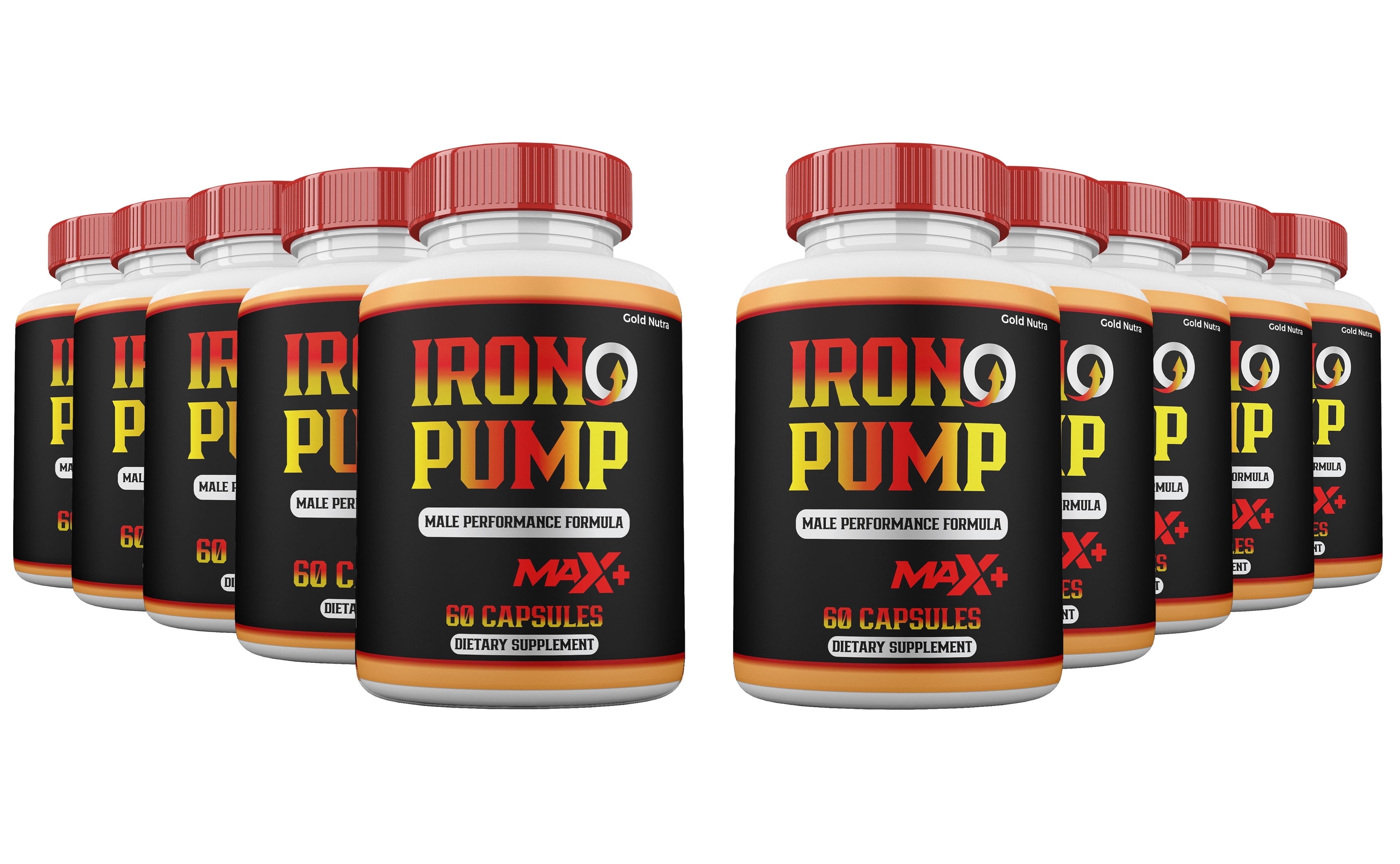 (10 Pack) Iron Pump Max + Capsules for Men, Iron Pump Max+ ed Capsules ...