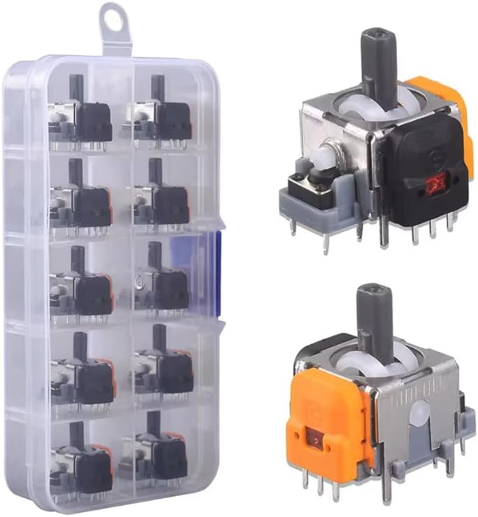 10-Pack Joysticks Replacement for PS5 Controller, Hall Rocker 3D Analog ...