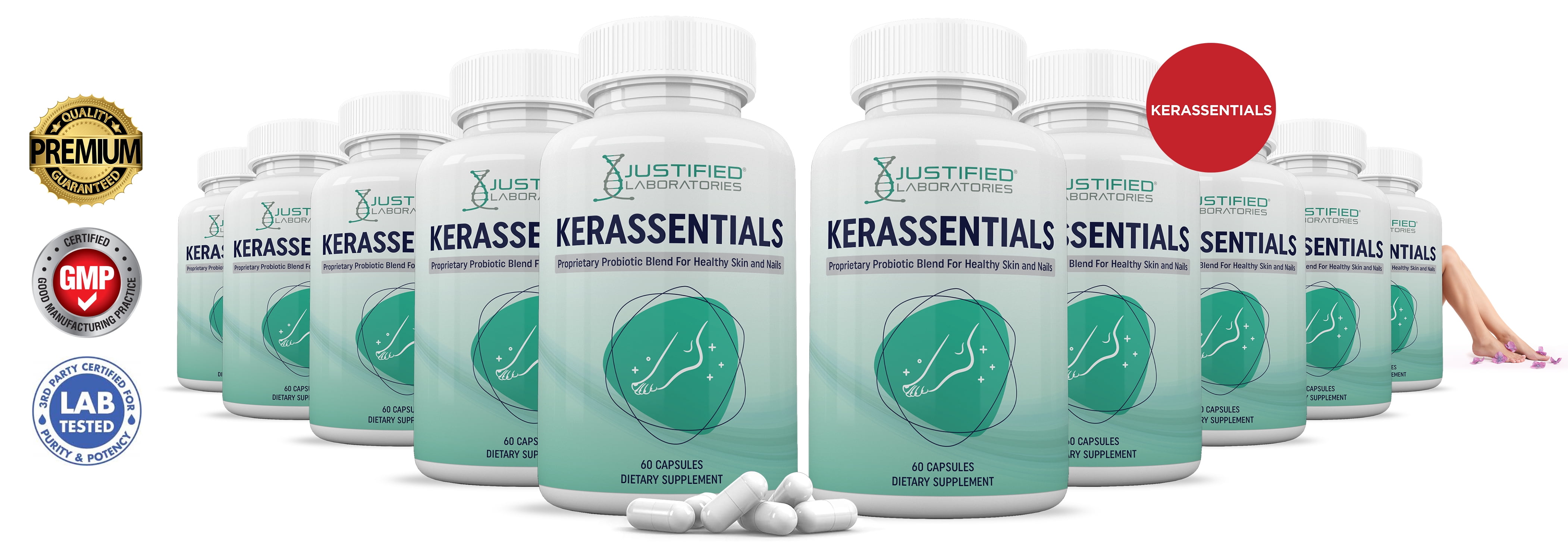 (10 Pack) Kerassentials 1.5 Billion CFU Probiotic Nail Support 600 ...