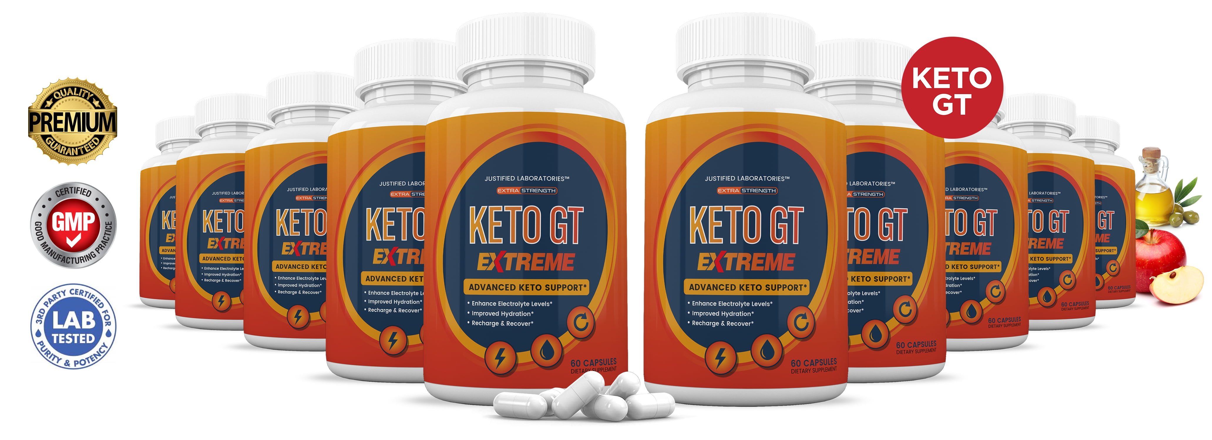 (10 Pack) Keto GT ACV Extreme Pills 1675mg Alternative to Gummies ...
