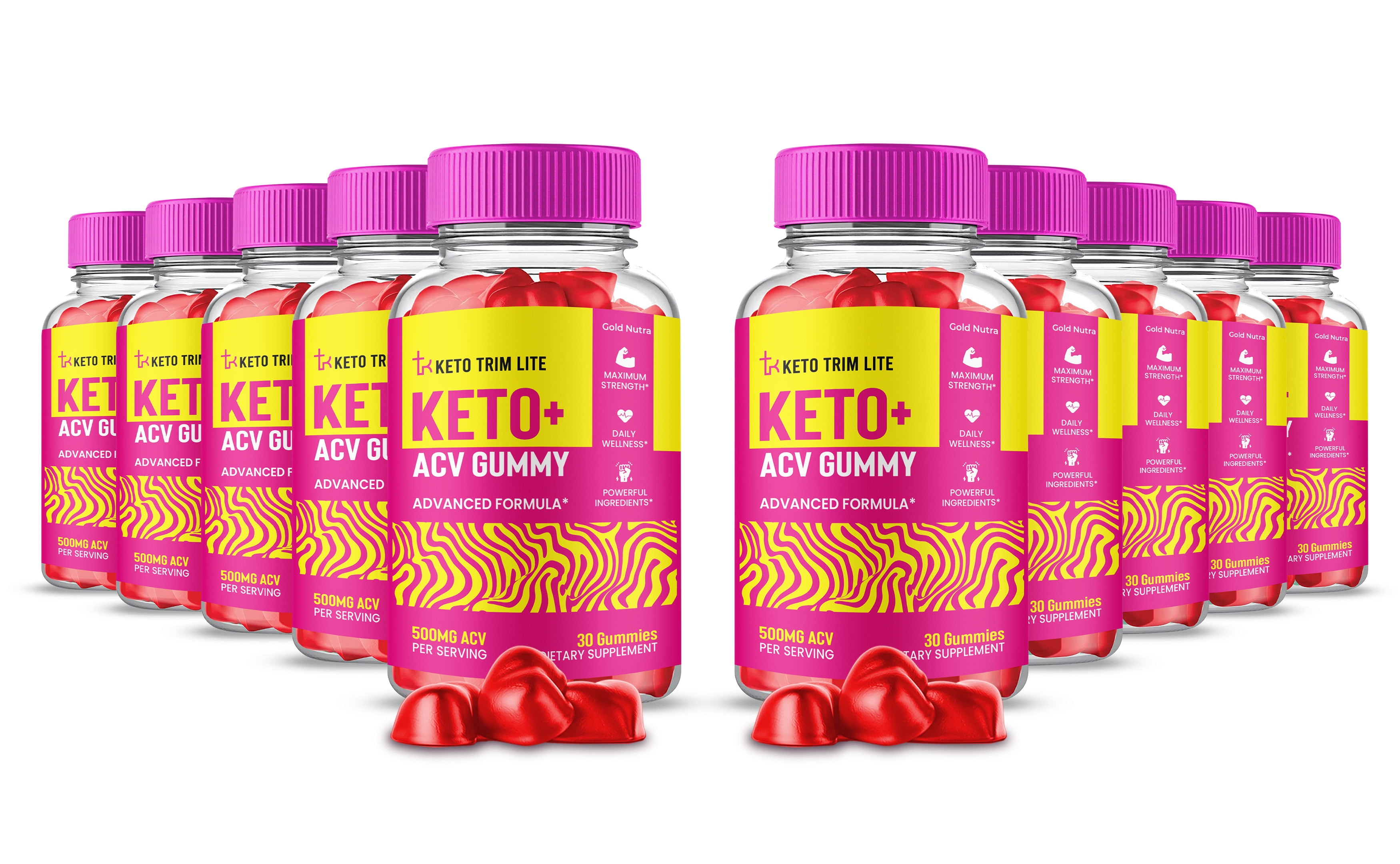 (10 Pack) Keto Trim Lite Keto ACV Gummies, Keto Trim Lite Keto + ACV ...
