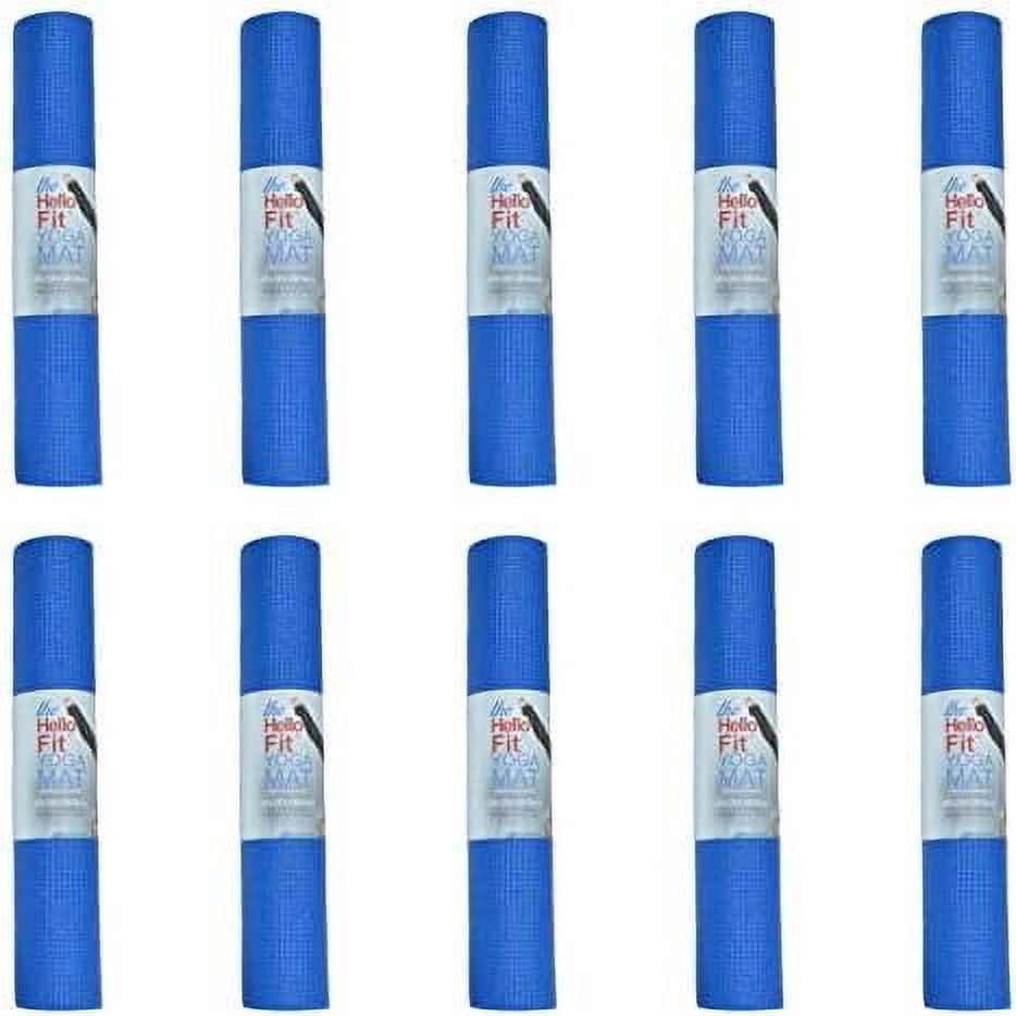 10-Pack Kid-Friendly Yoga Mat, 68" x 24" Non Slip Exercise Mat, 4mm Non ...